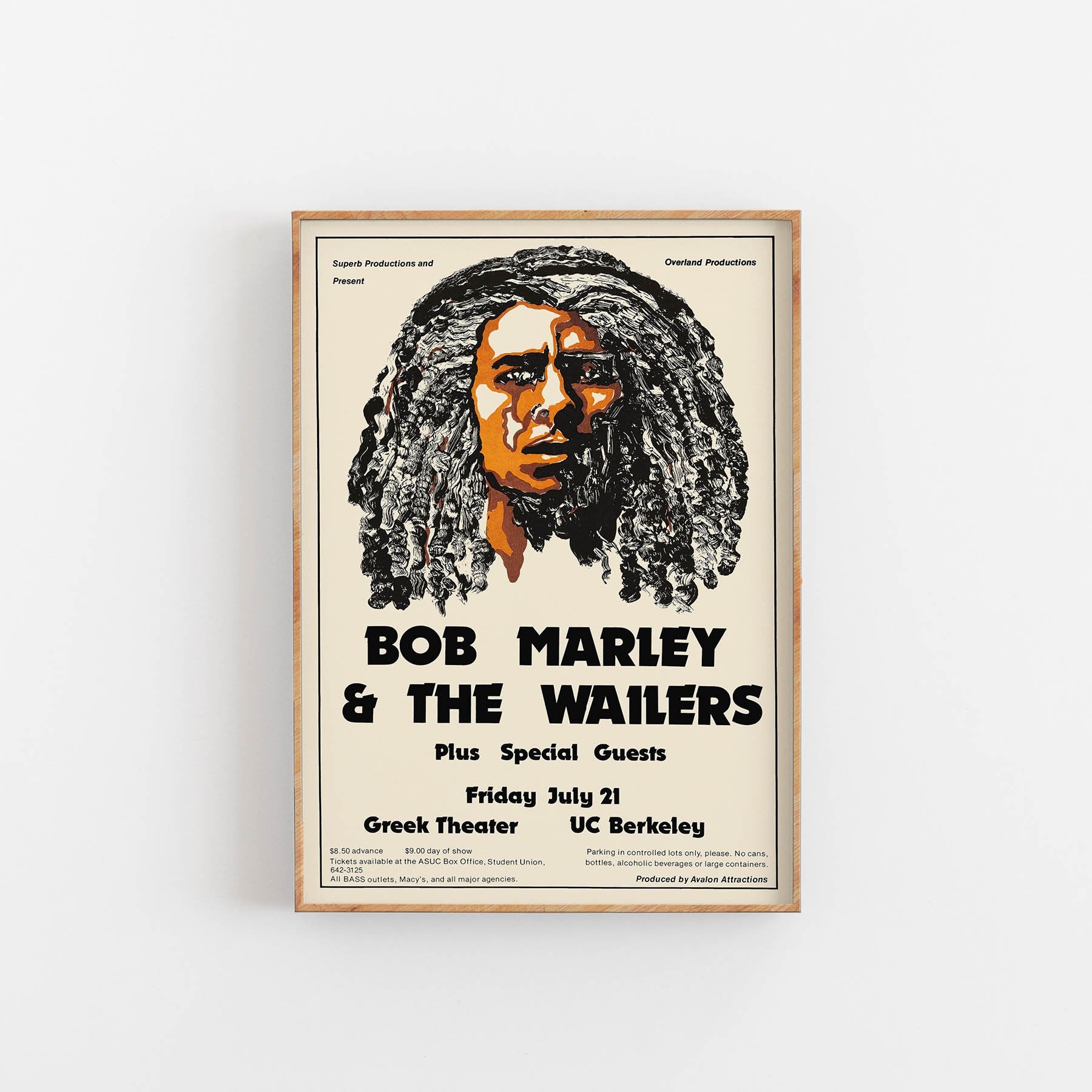 Bob Marley concert poster – EMPTY WALL INT